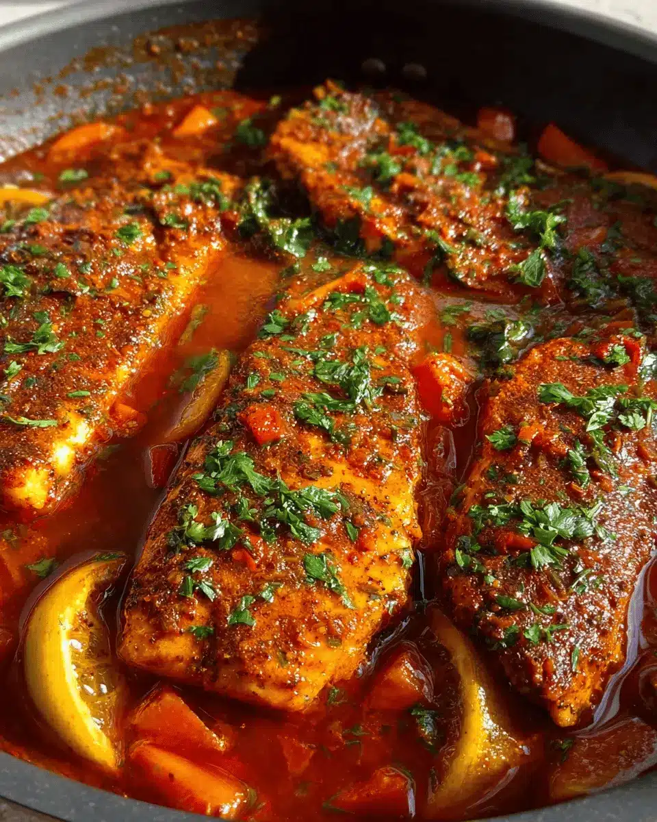 classic spicy moroccan fish
