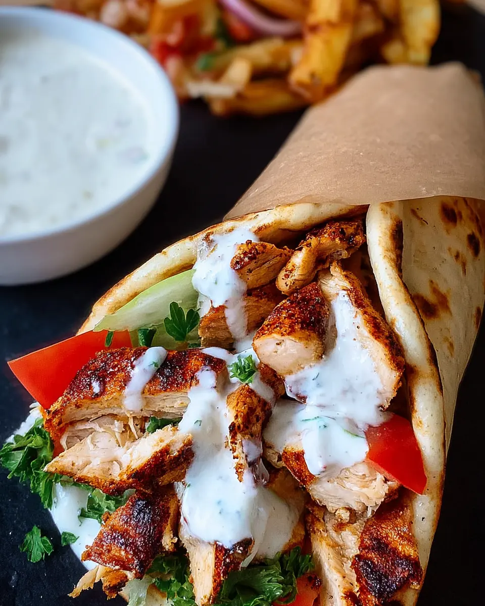 Chicken Shawarma with Garlic Sauce